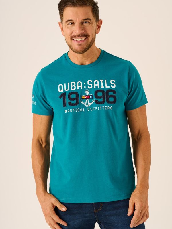 Dark Teal X-Series T-Shirt Abraham | Quba & Co – Embroidered & Printed ...