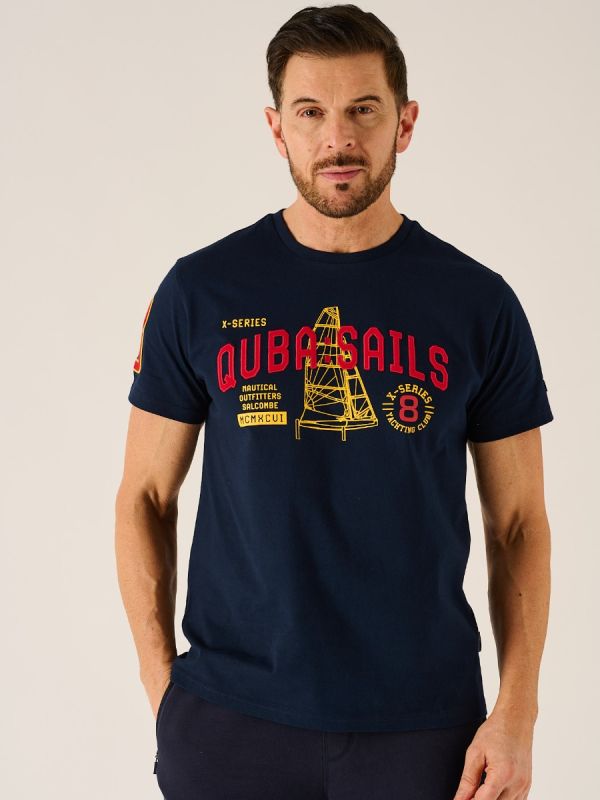 Arthur X-Series Graphic T-Shirt In Dark Navy| Tee & Shirt | Quba & Co