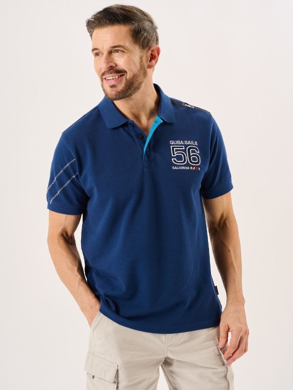 Marine Blue Quba Sails X-Series Polo Shirt - Masters