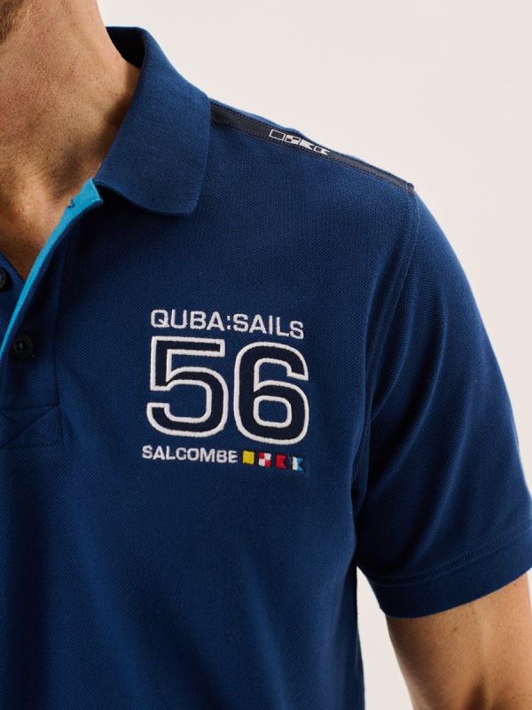 Marine Blue Quba Sails X-Series Polo Shirt - Masters