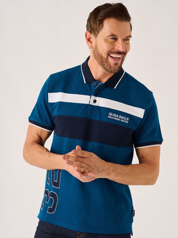Dark Teal Quba Sails X- Series Polo Shirt - Pico