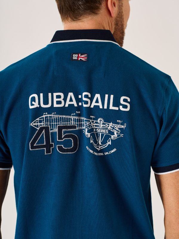 Dark Teal Quba Sails X- Series Polo Shirt - Pico