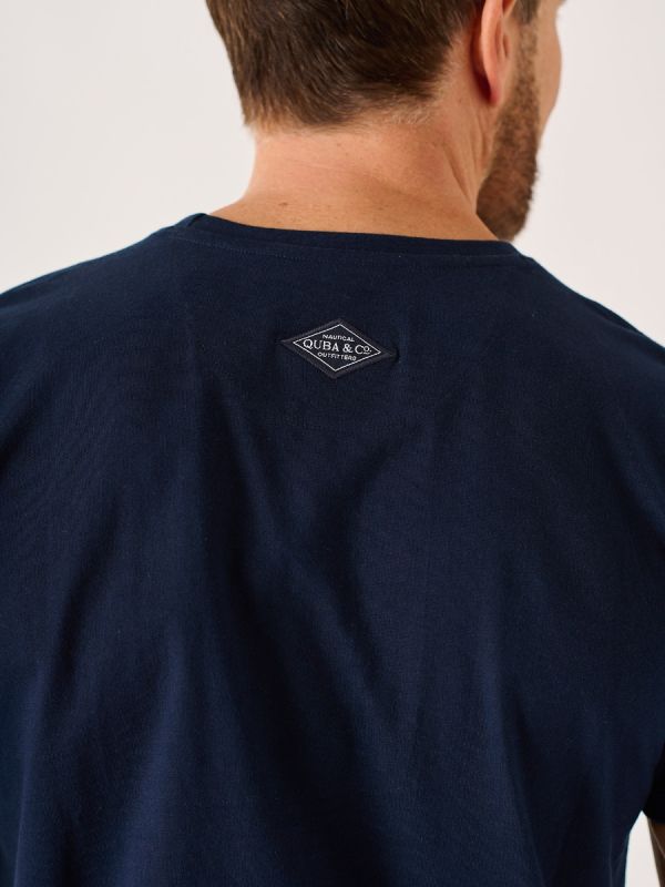 Dark Navy Quba And Co Lifestyle Nautical T-Shirt