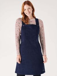 Piaf BLUE Pinafore Dress | Quba & Co